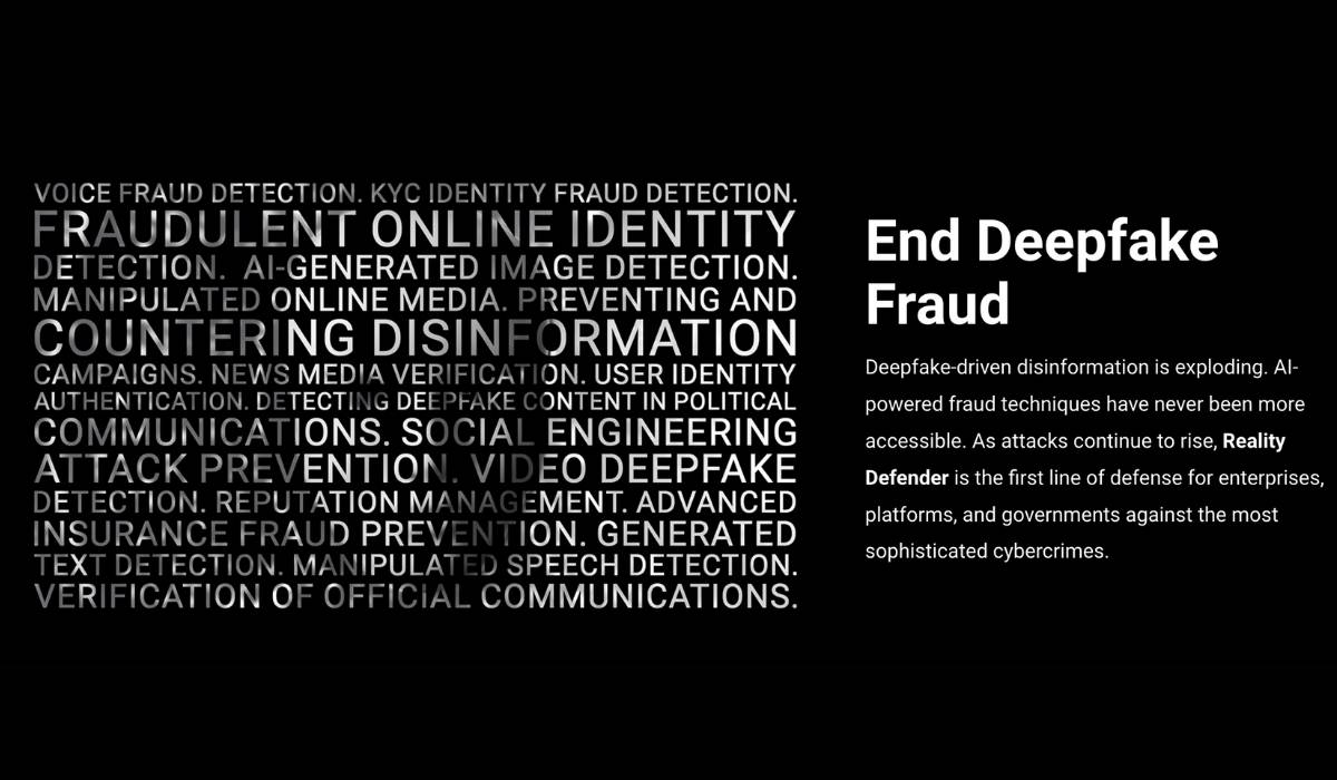 Reality Defender Raises $15M Series A Funding to Combat Deepfakes and ...